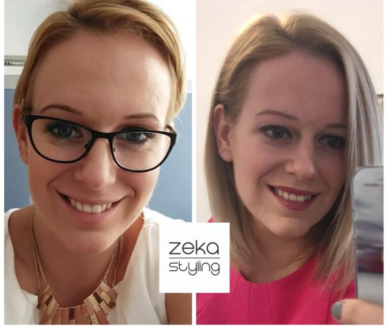 Színtanácsadás előtt-után Andi - Zeka Styling